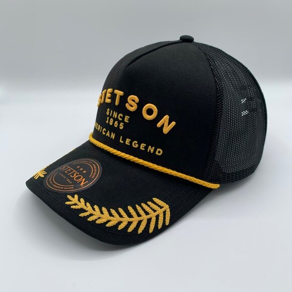 Stetson | Accessories | Stetson American Legend Mens Black Snapback ...